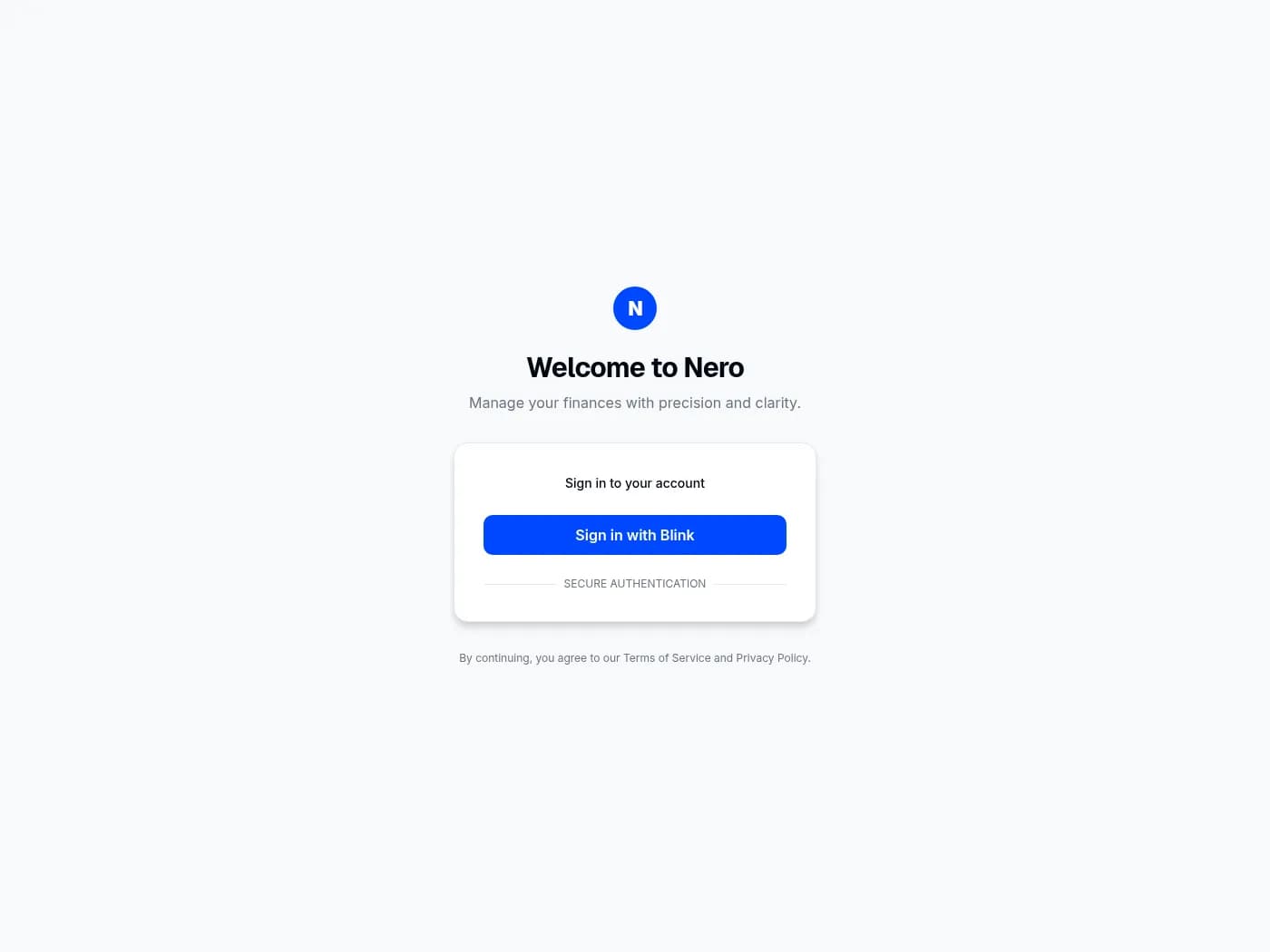Nero Finance Manager