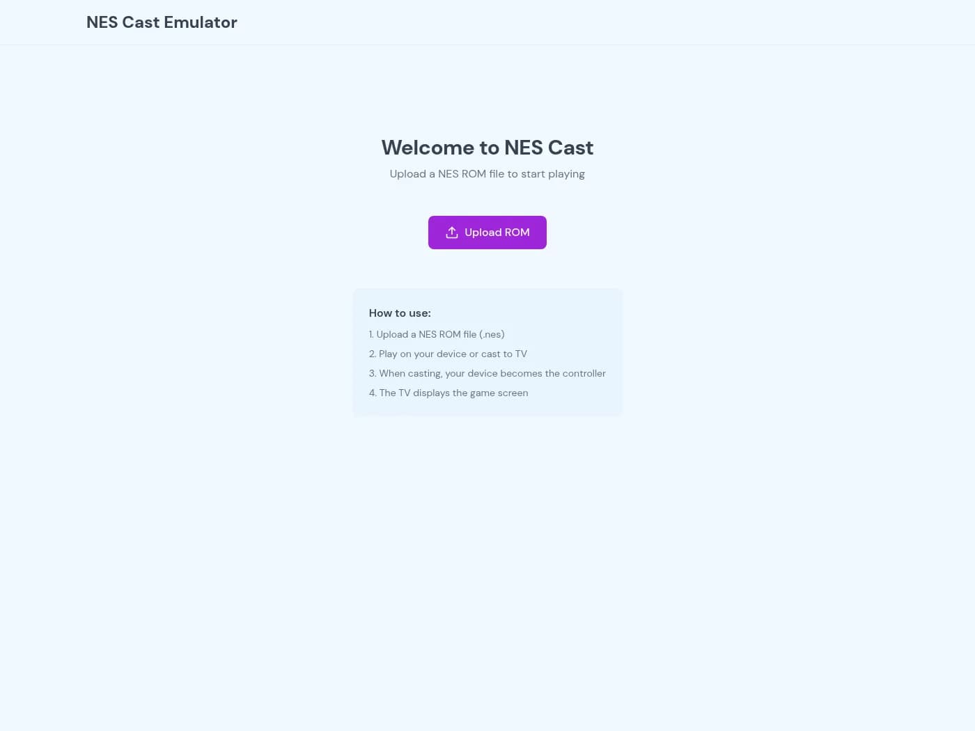 NES Cast Emulator