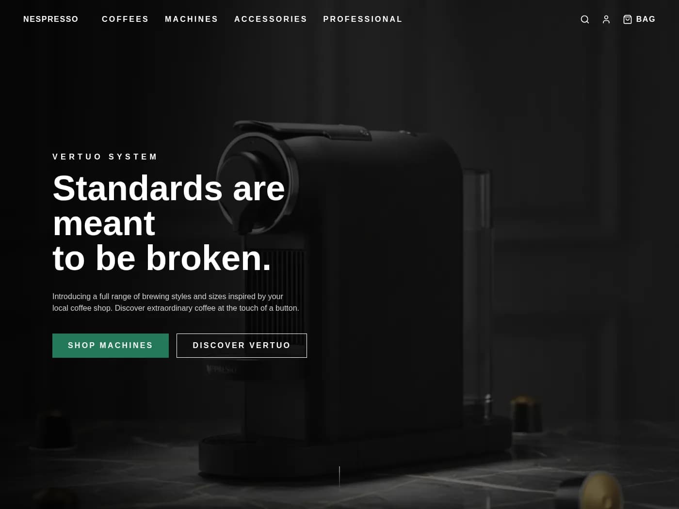 Nespresso Site Clone