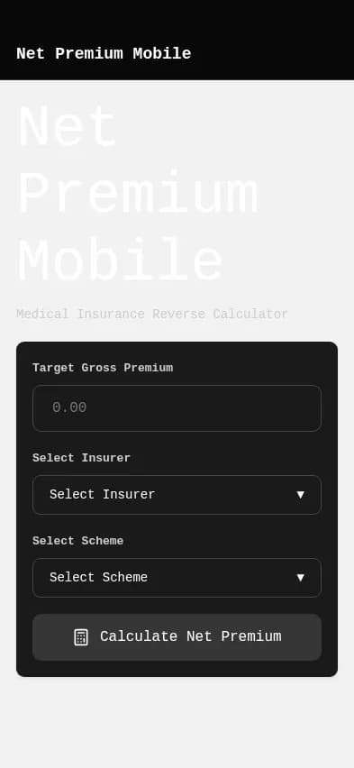 Net Premium Mobile