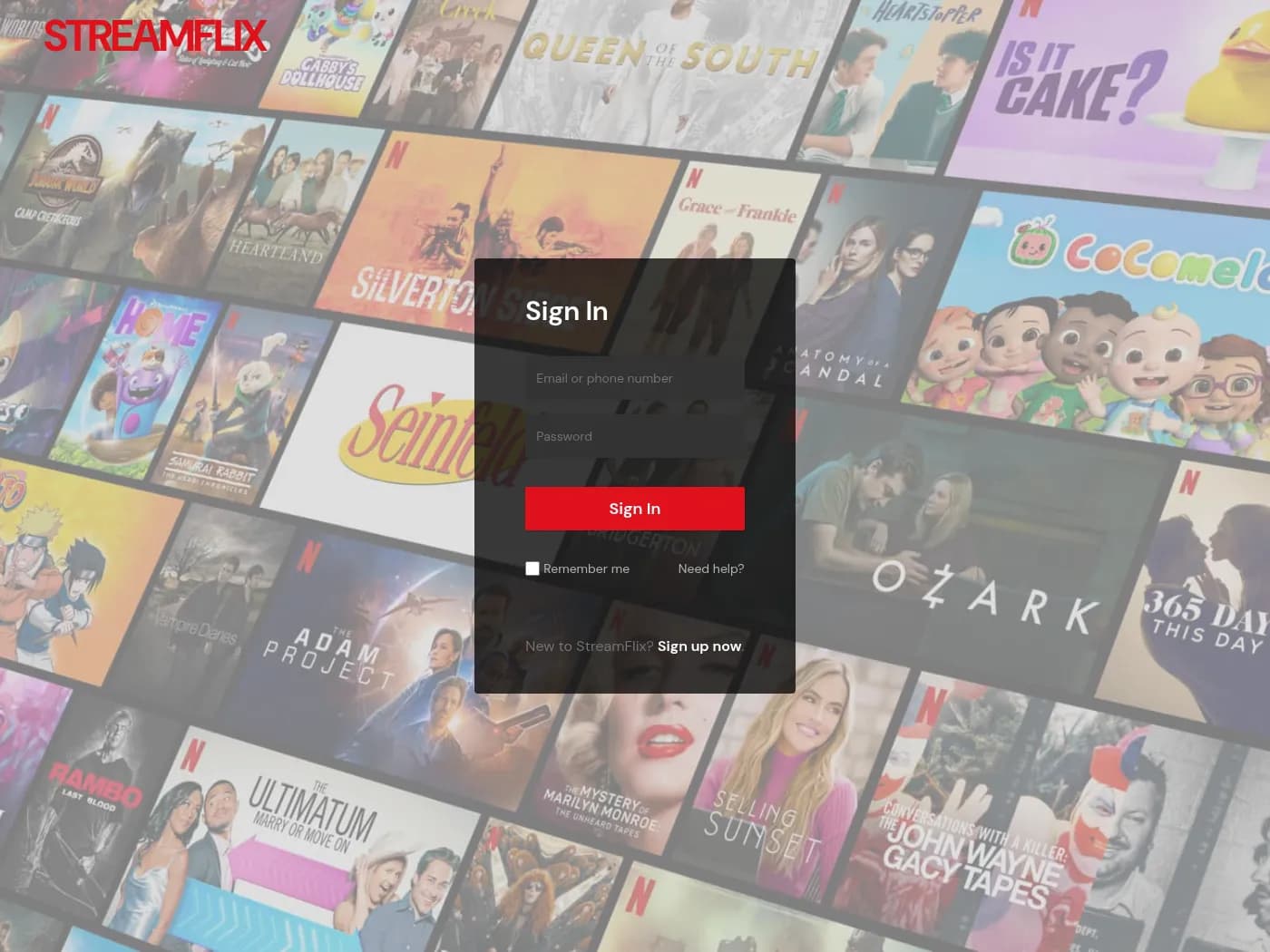StreamFlix Clone