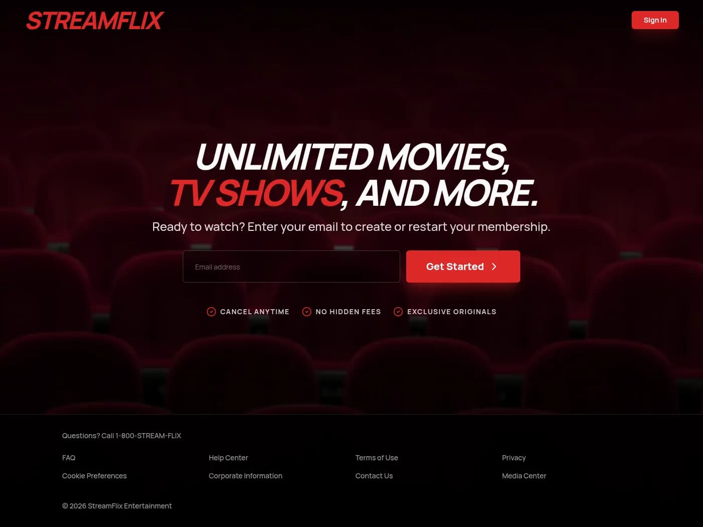 StreamFlix Clone