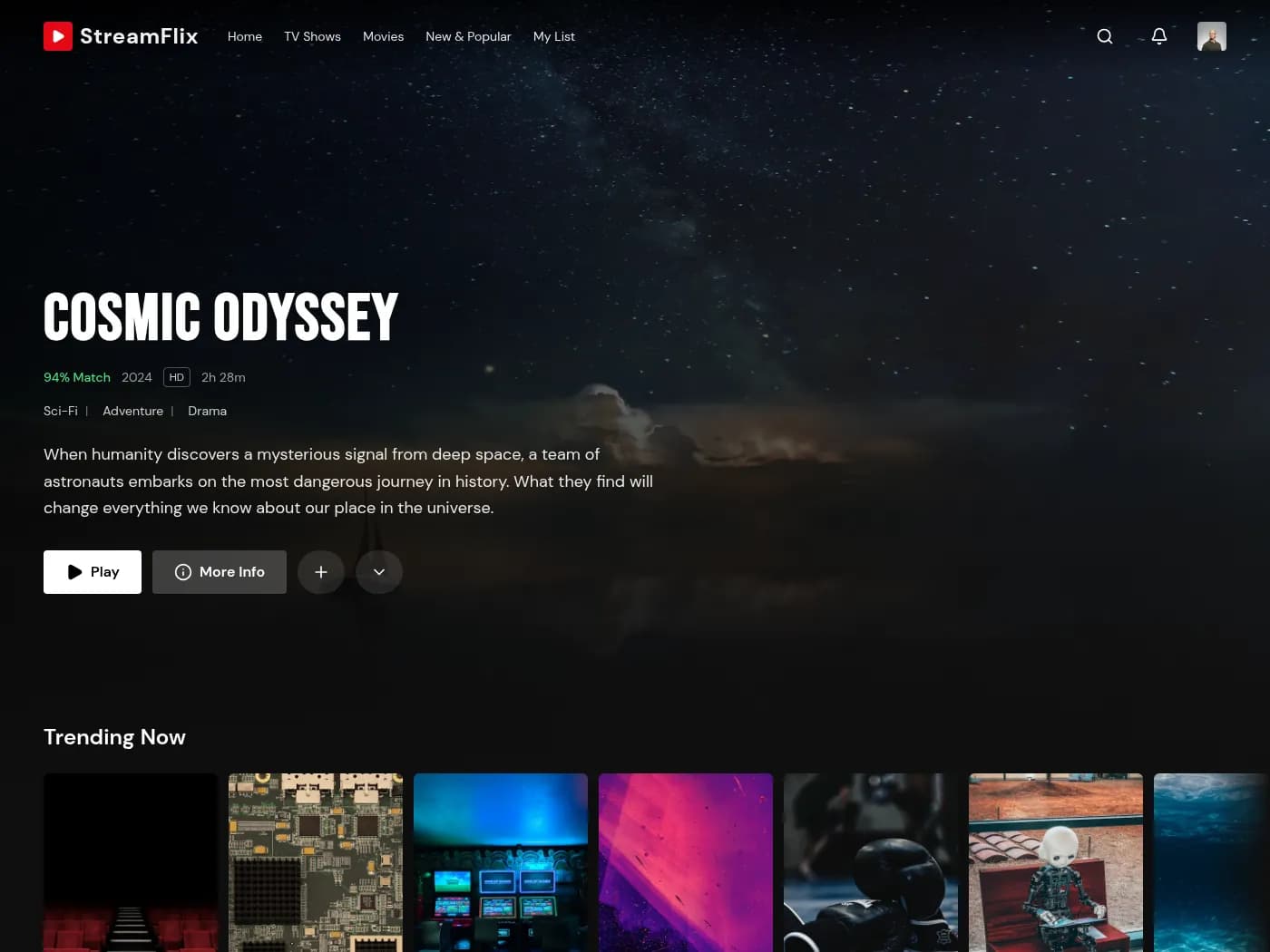 StreamFlix Clone