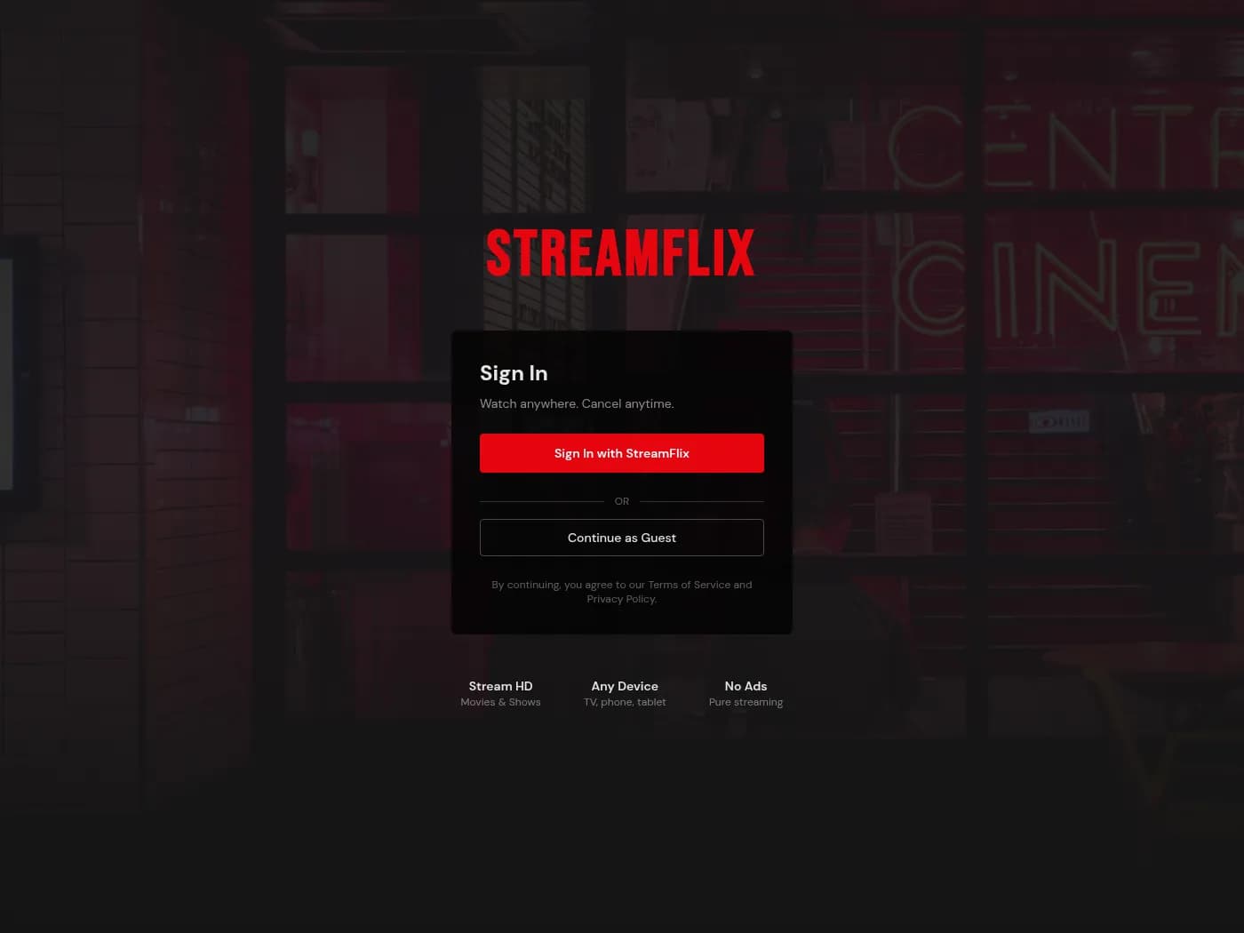 StreamFlix Clone
