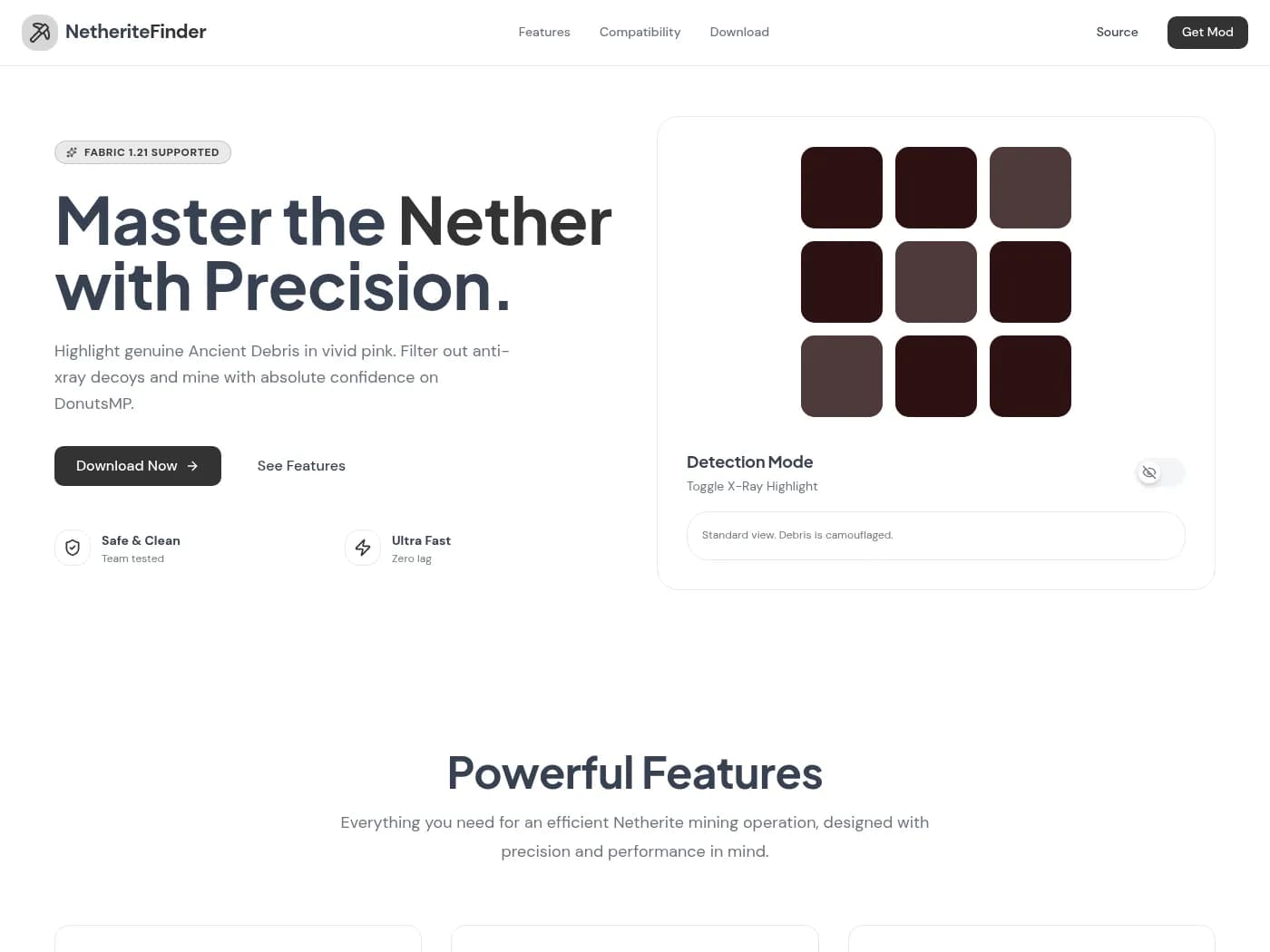 Netherite Finder Mod