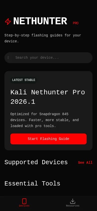 Nethunter Pro Flash Guide