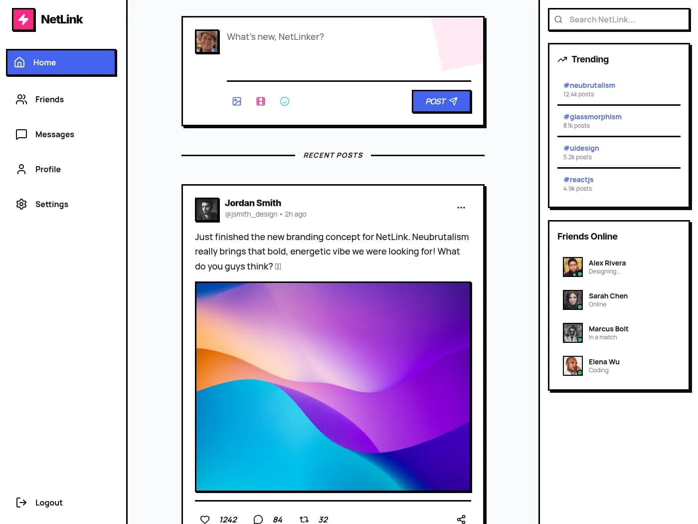 NetLink Social Feed