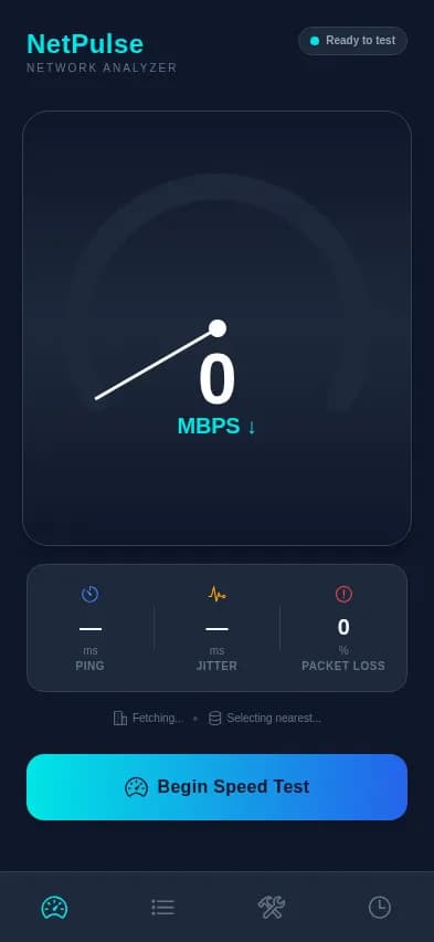 NetPulse Mobile Analyzer