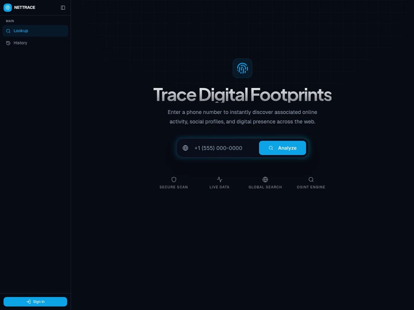 NetTrace Lookup