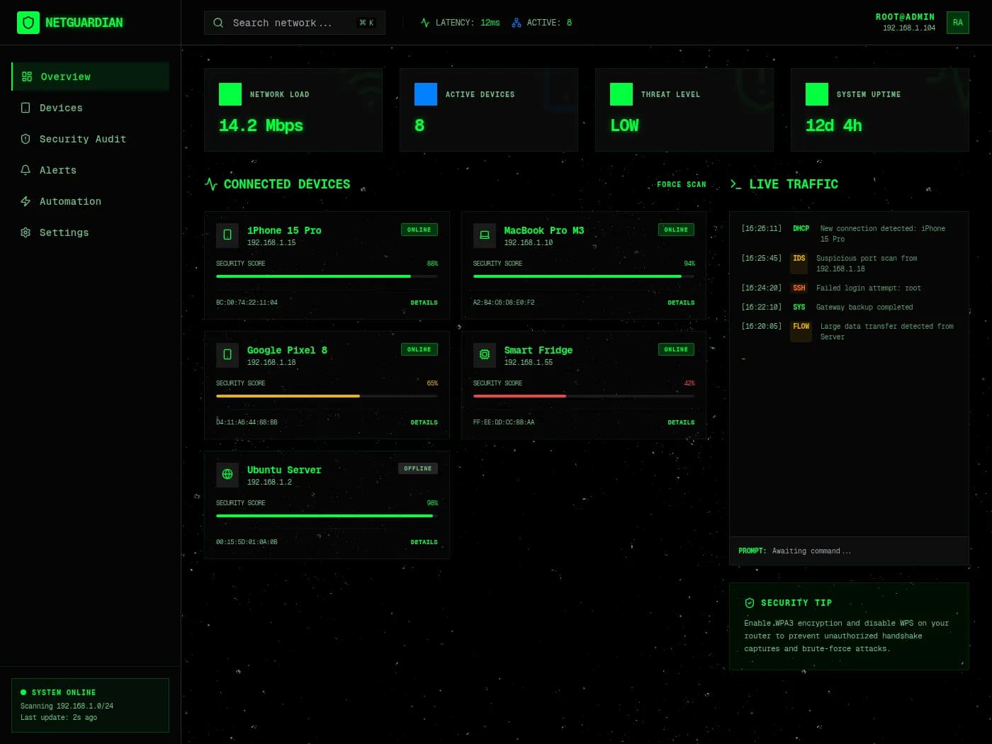 Network Screenshot Tool