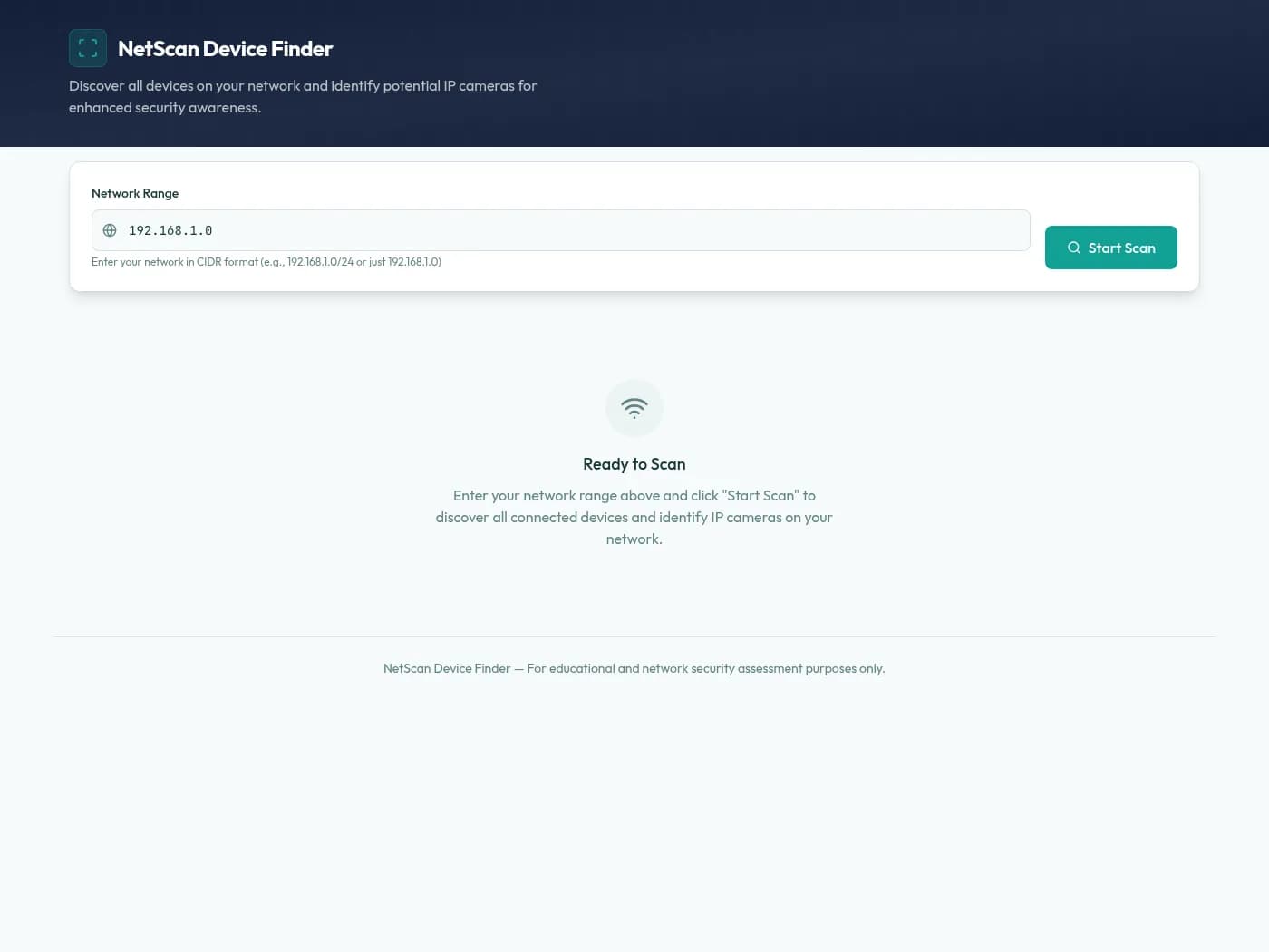 NetScan Device Finder