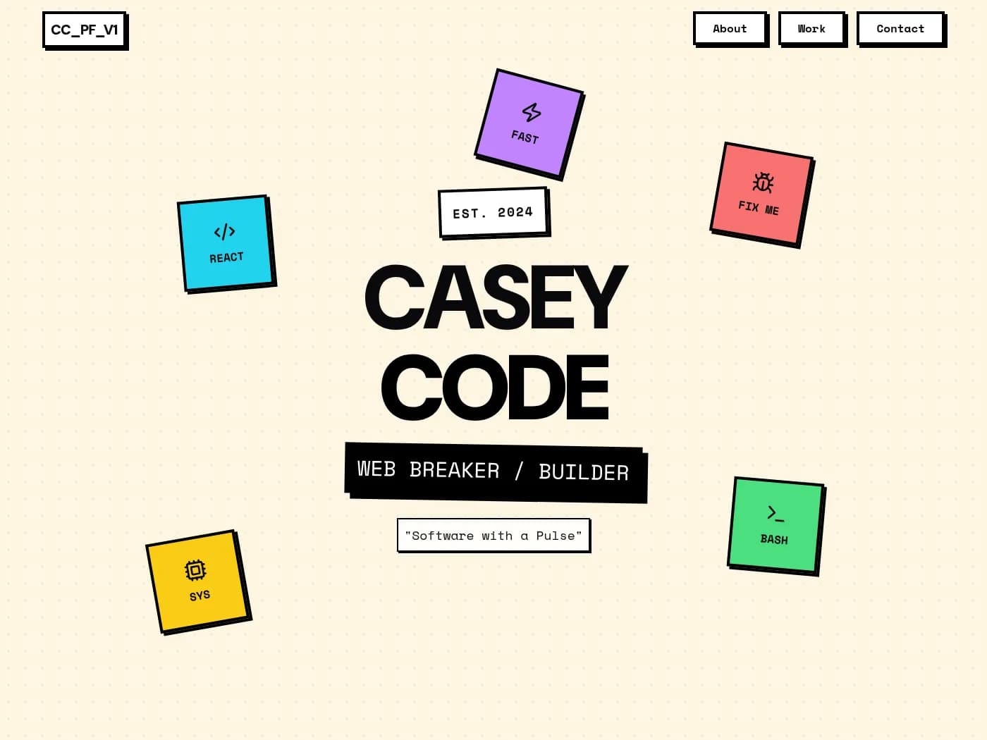 Neubrutalist Portfolio