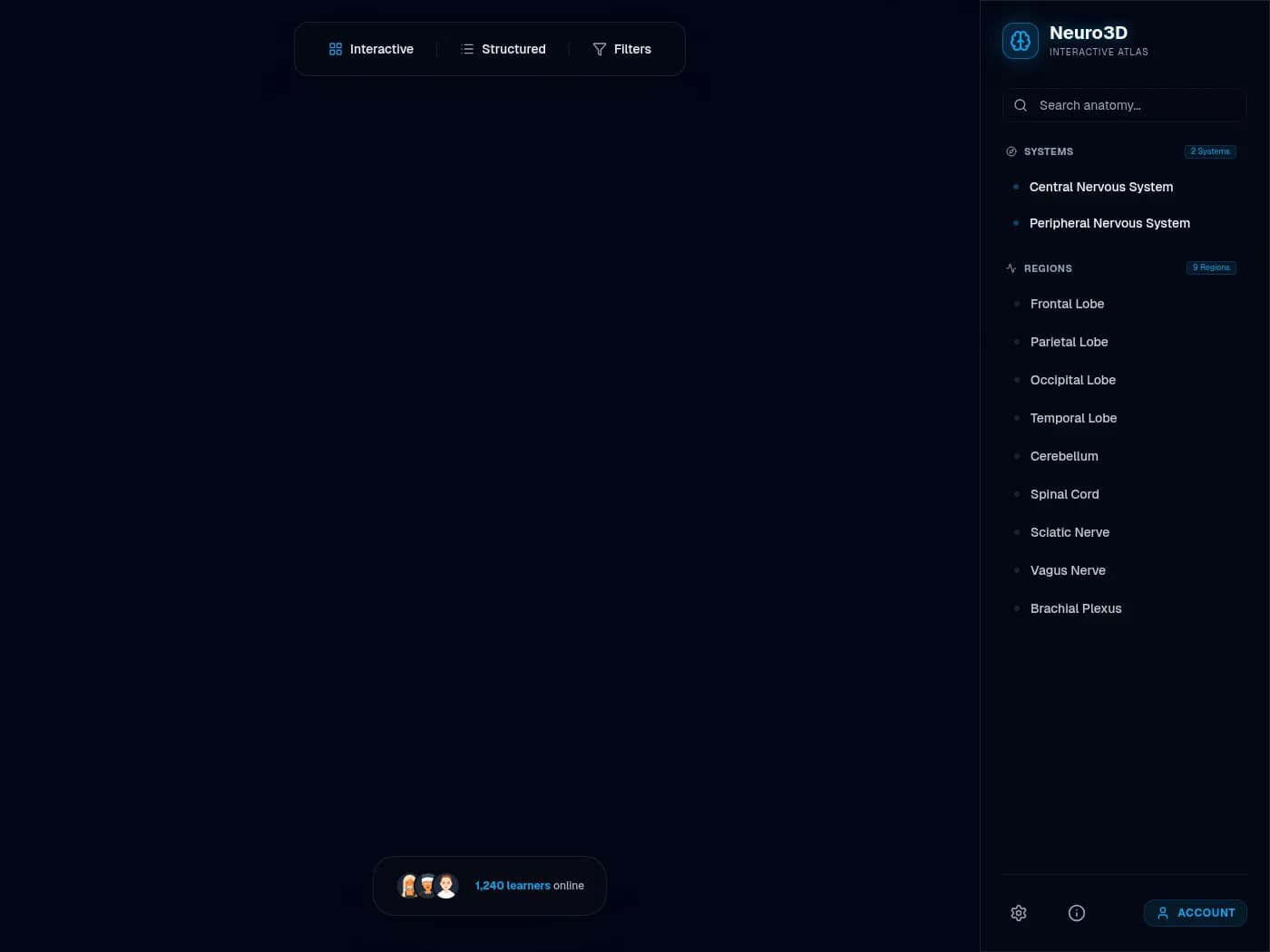 Neuro3D Interactive Atlas