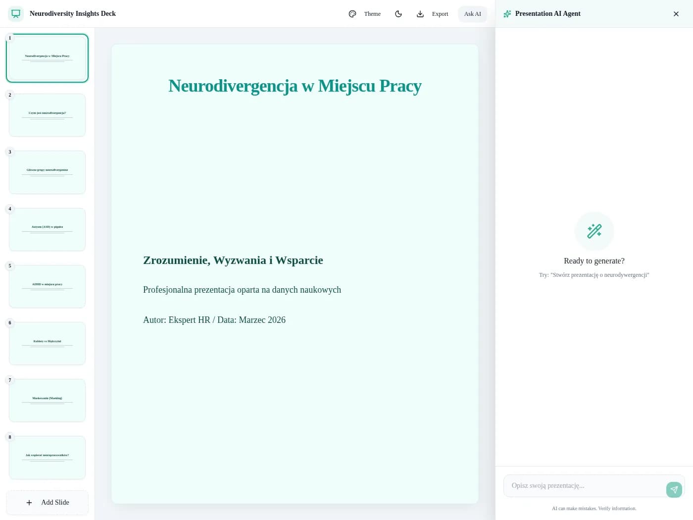 Neurodiversity Insights Deck