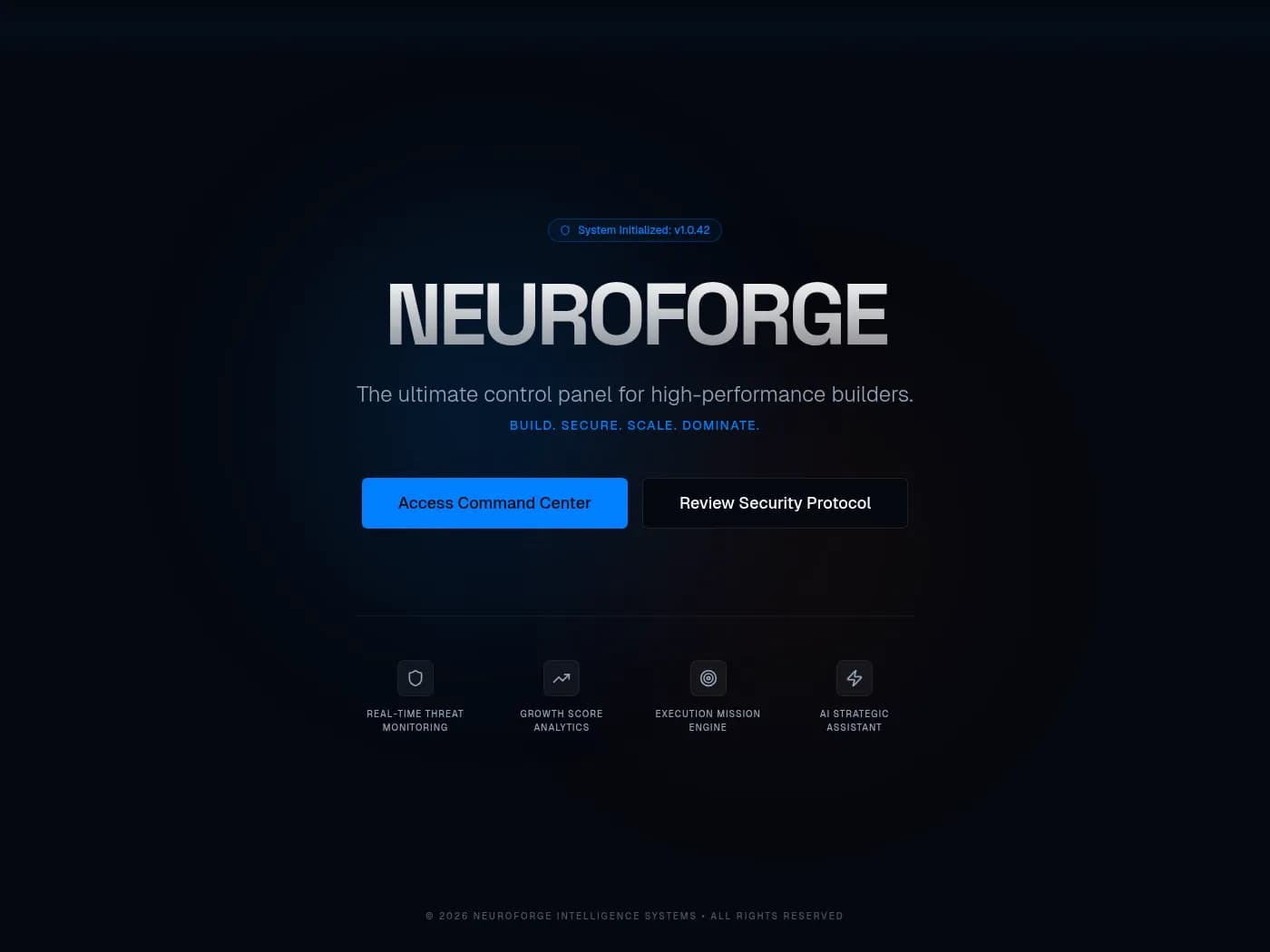 NeuroForge Command Center