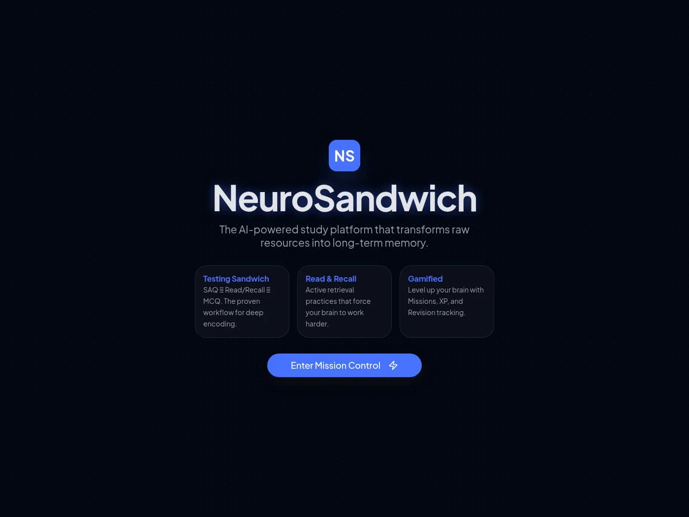 NeuroSandwich Study App
