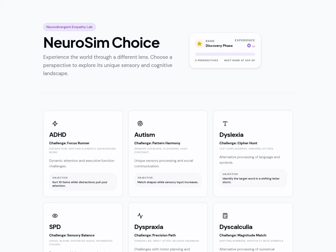 NeuroSim Choice