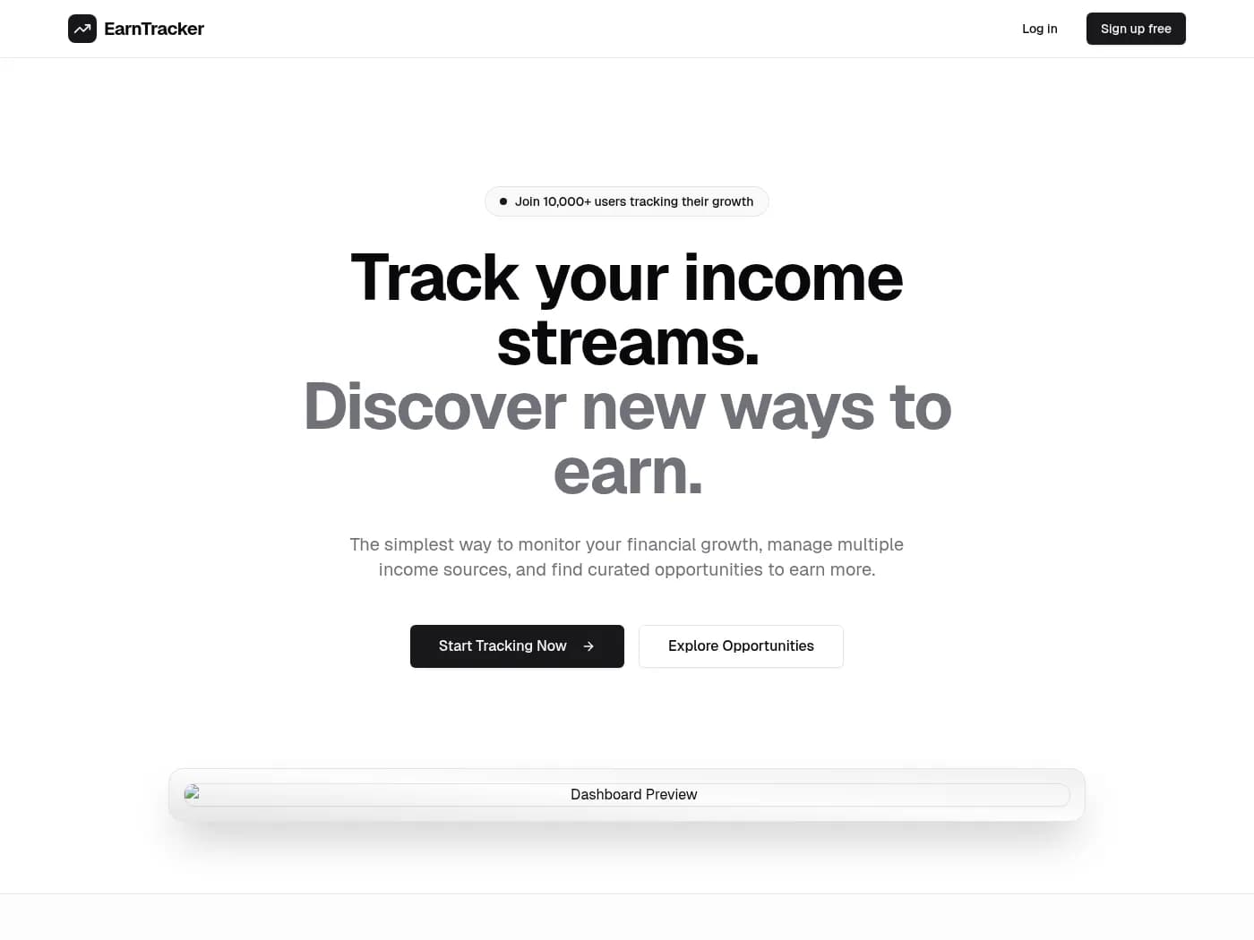 New Earning Tracker