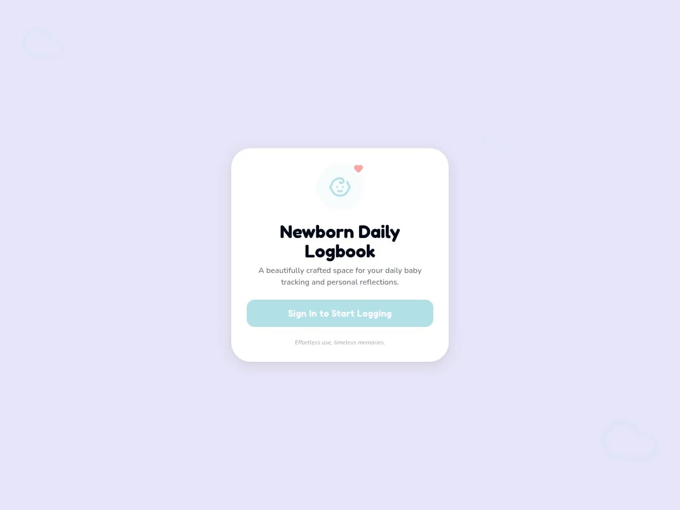 Newborn Daily Logbook