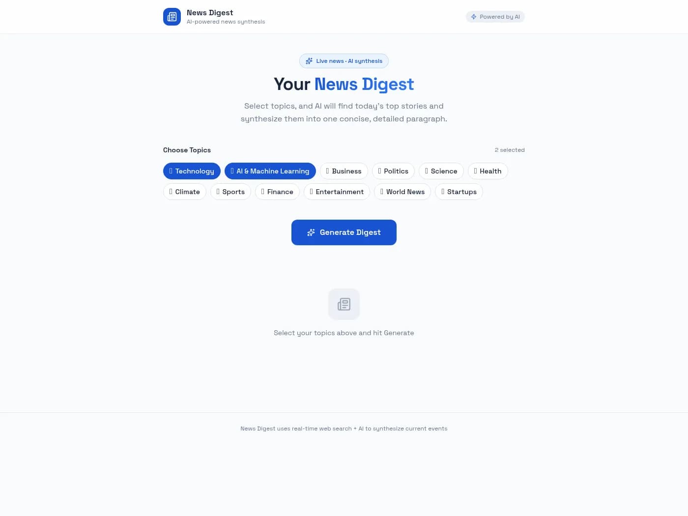 News Digest Generator