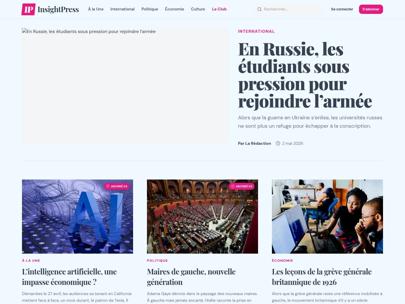 InsightPress News Portal