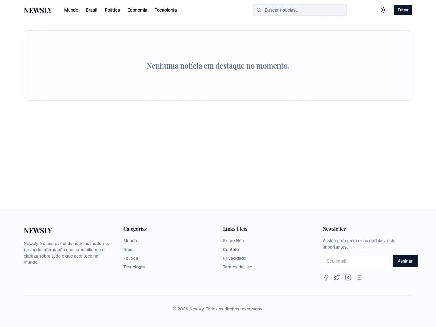 Newsly Modern News Portal