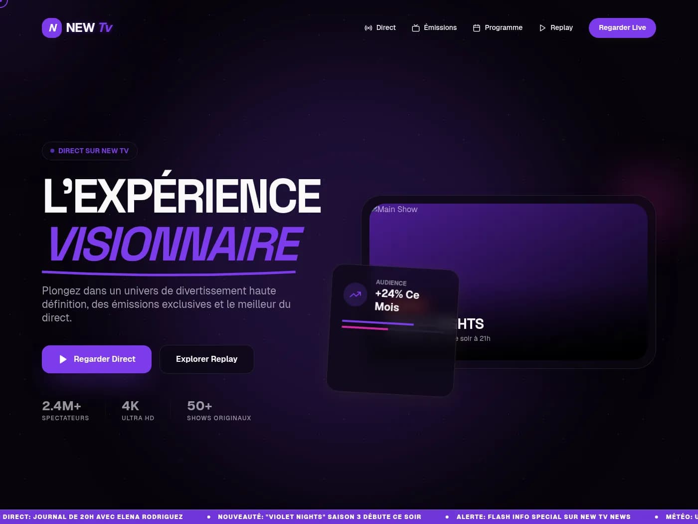 NEW TV Animated Site