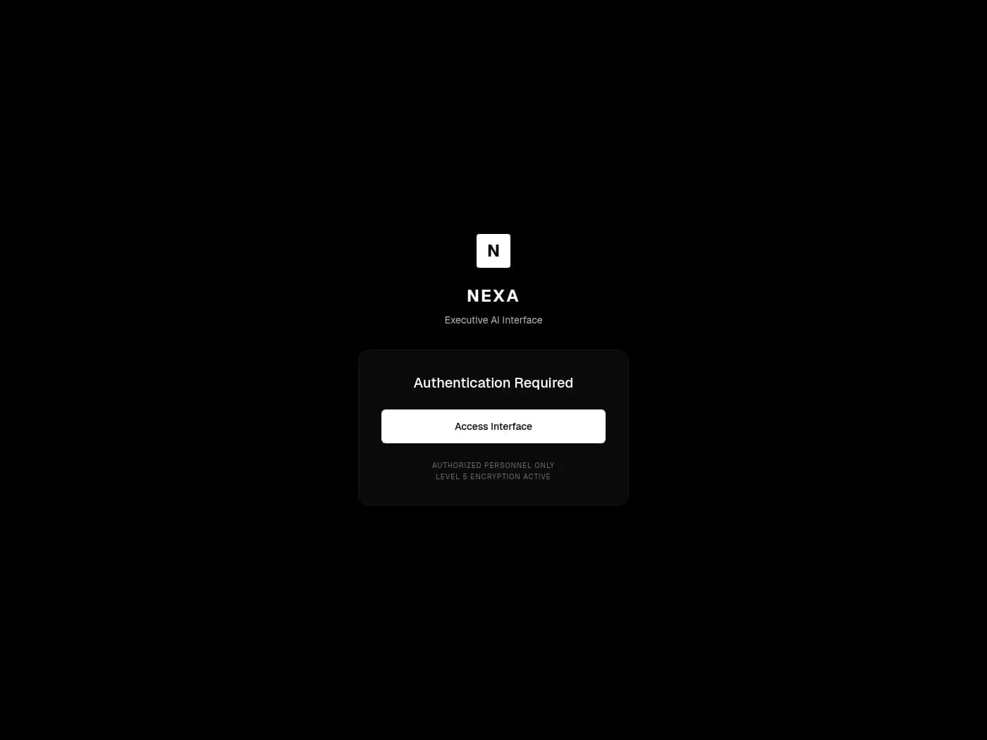 NEXA Executive AI Interface