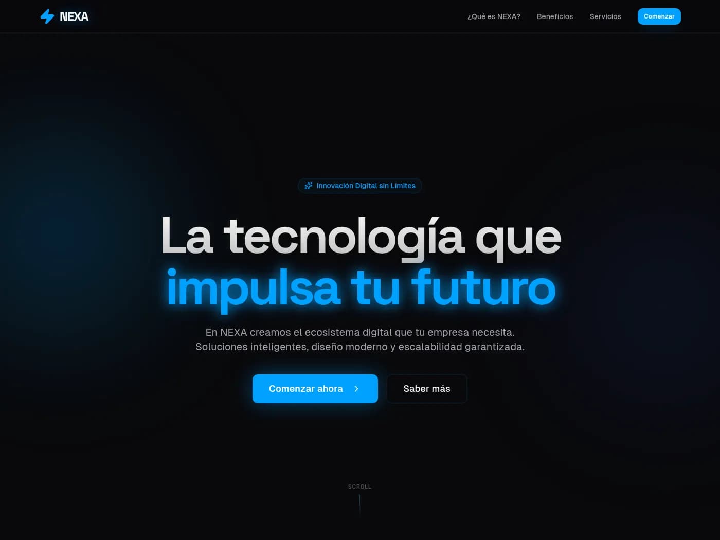 NEXA Landing Page