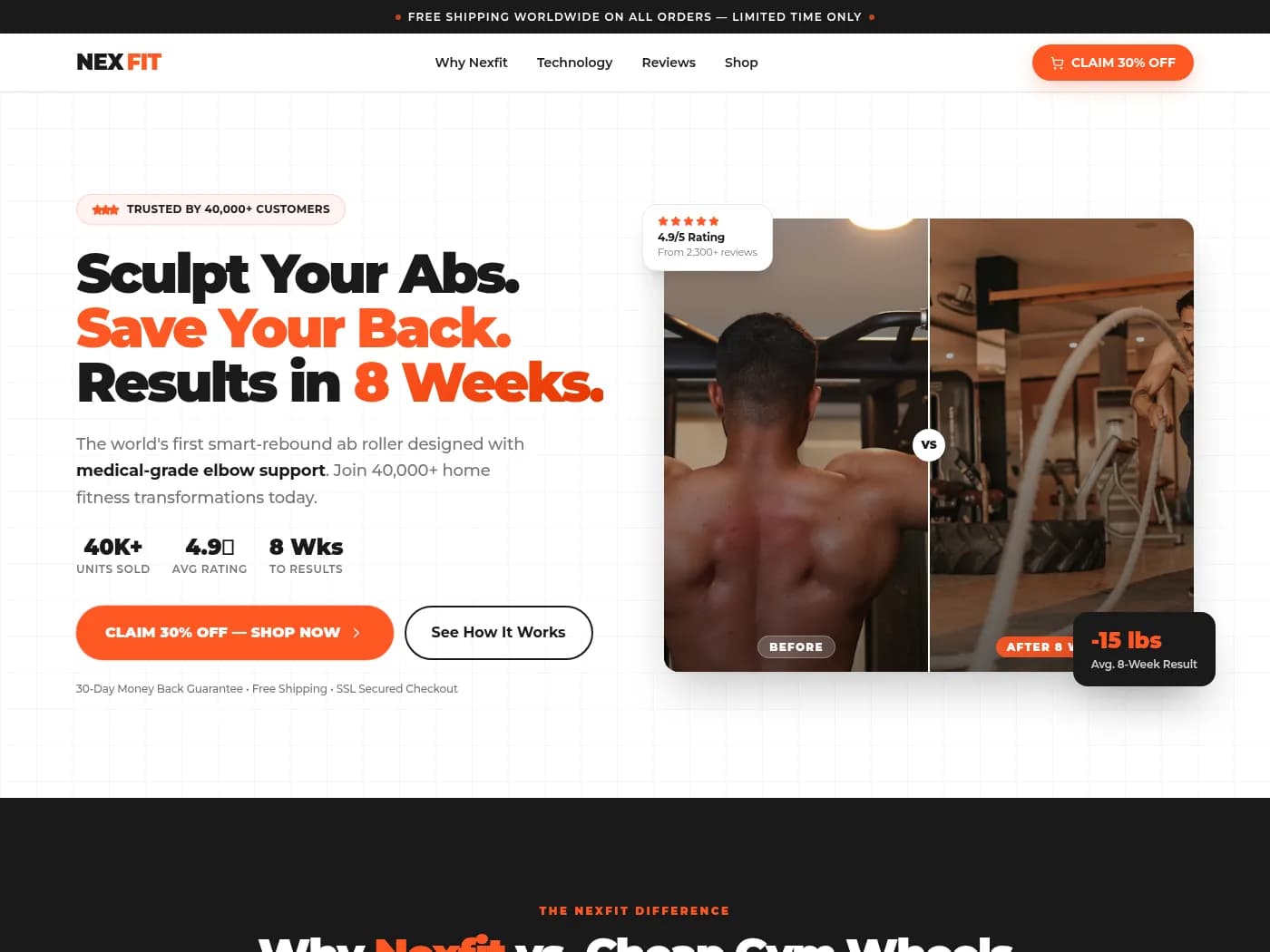 Nexfit Landing Conversion Boost