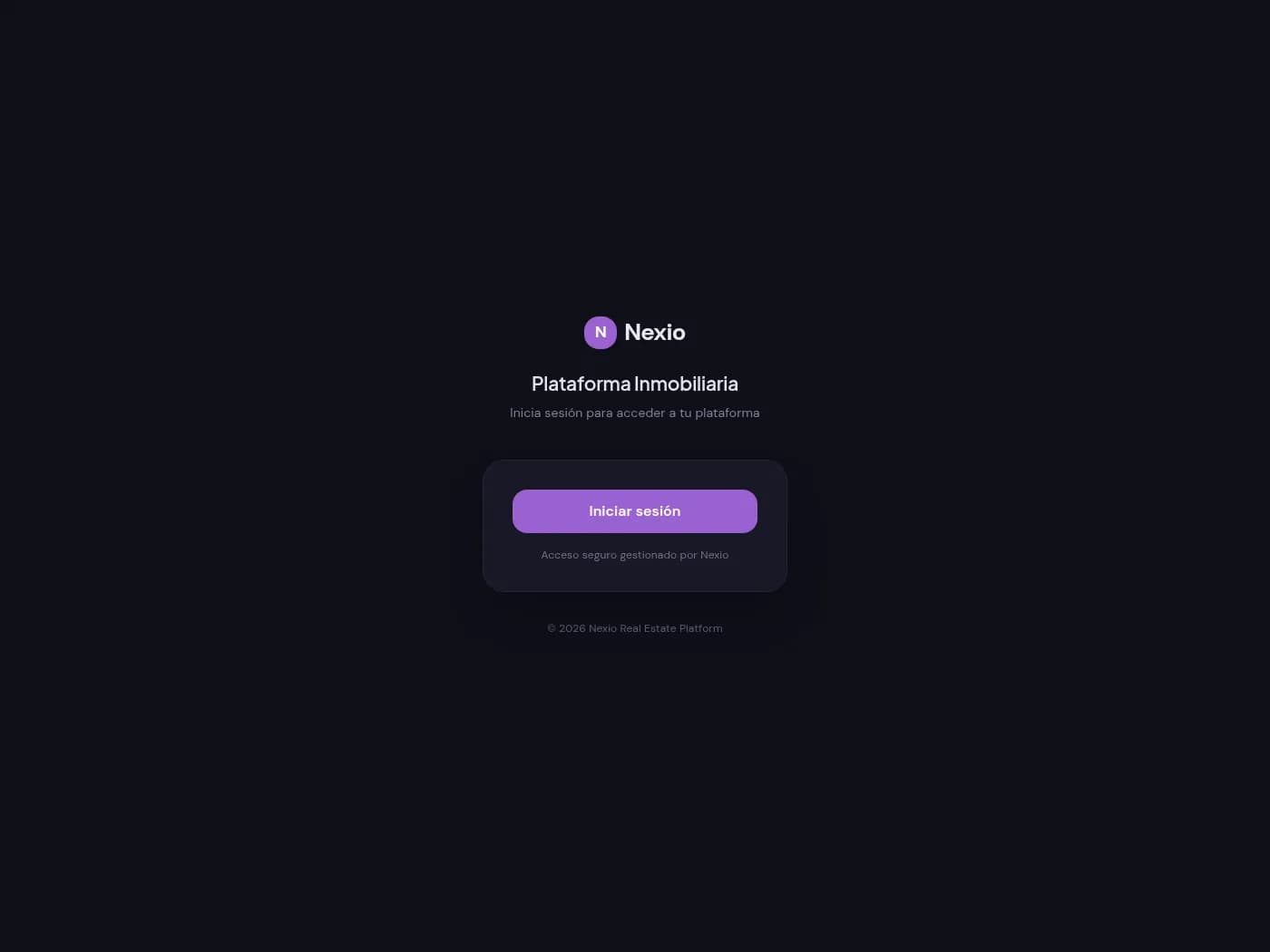 Nexio Real Estate Platform