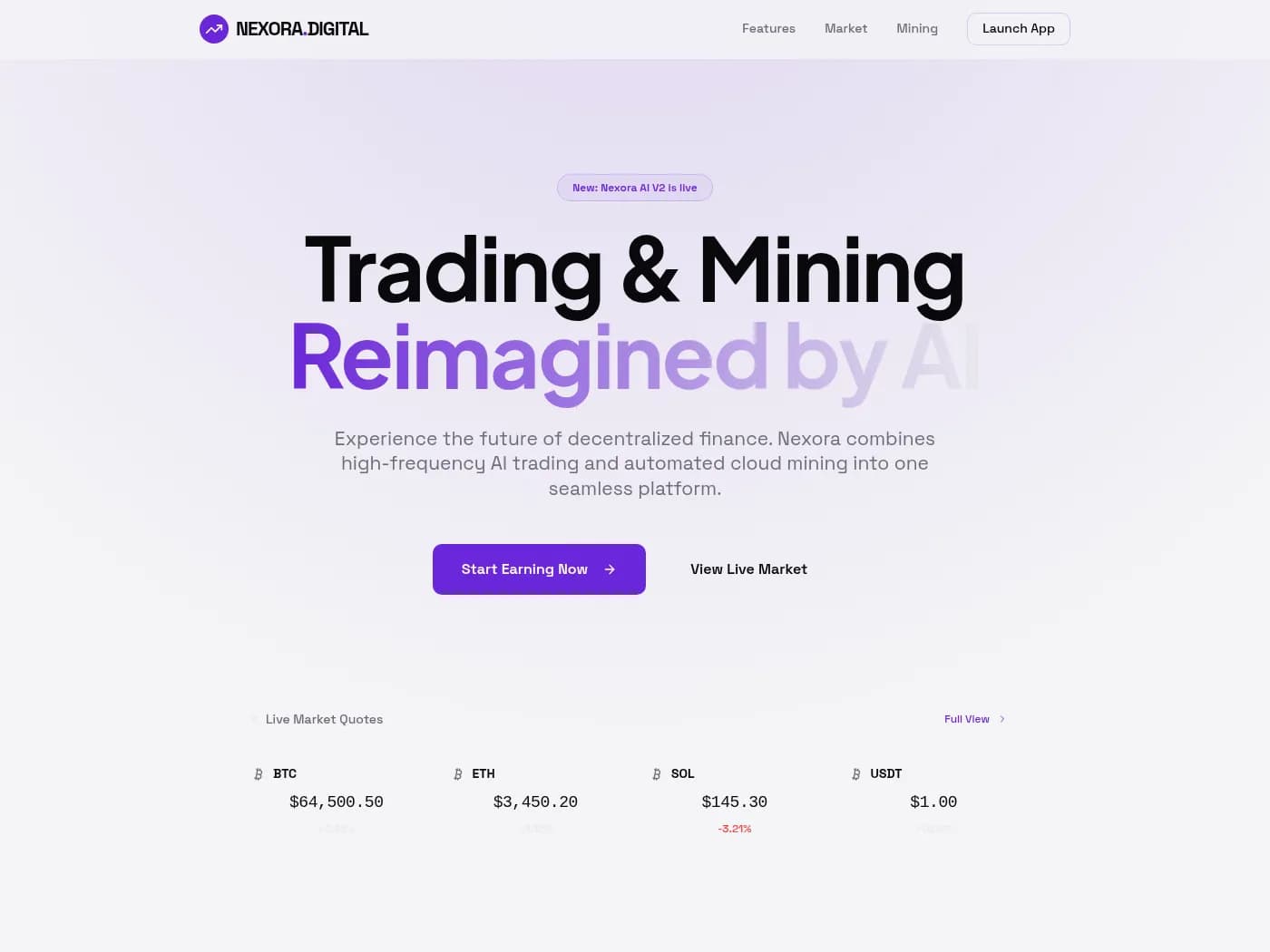 Nexora Crypto AI Platform