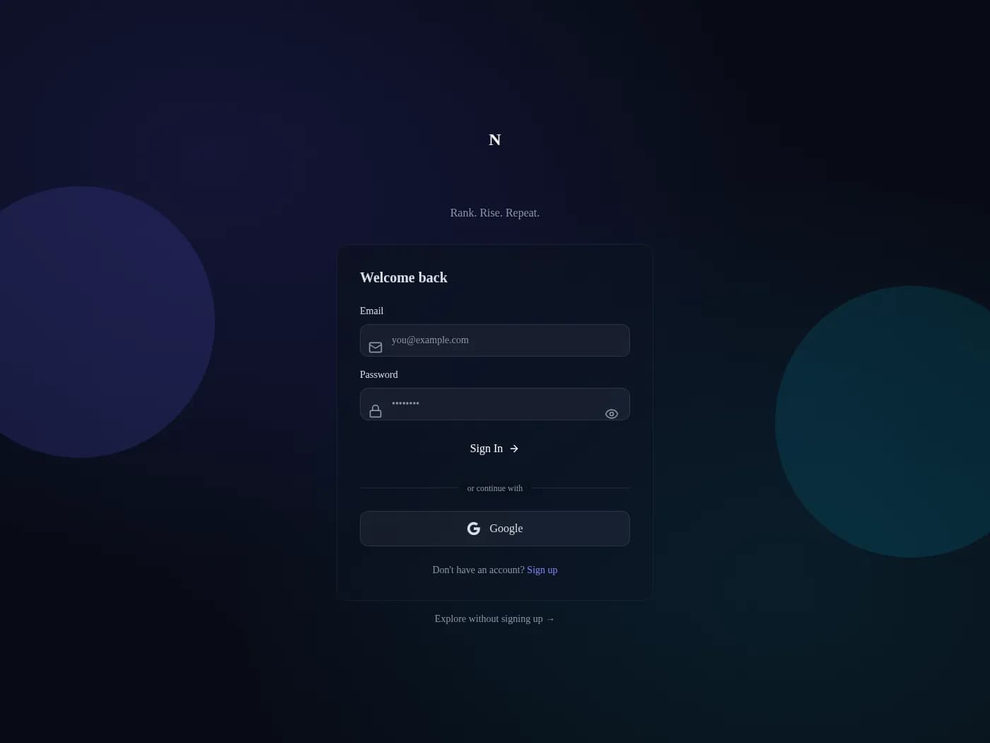 NEXORA Exam Prep Platform