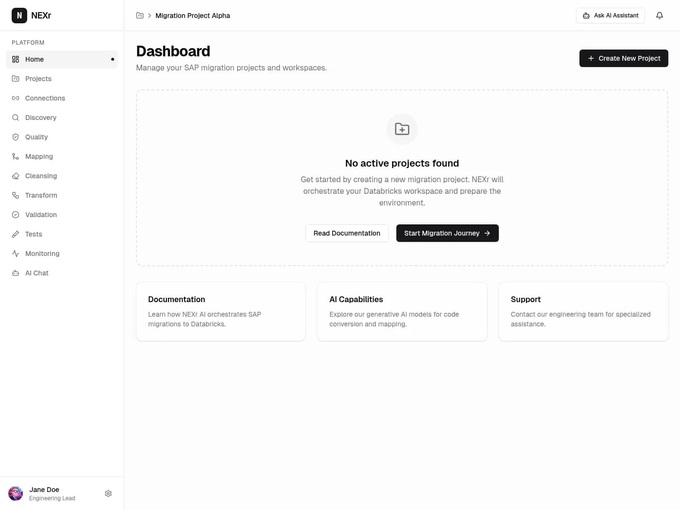 NEXr UI Prototype