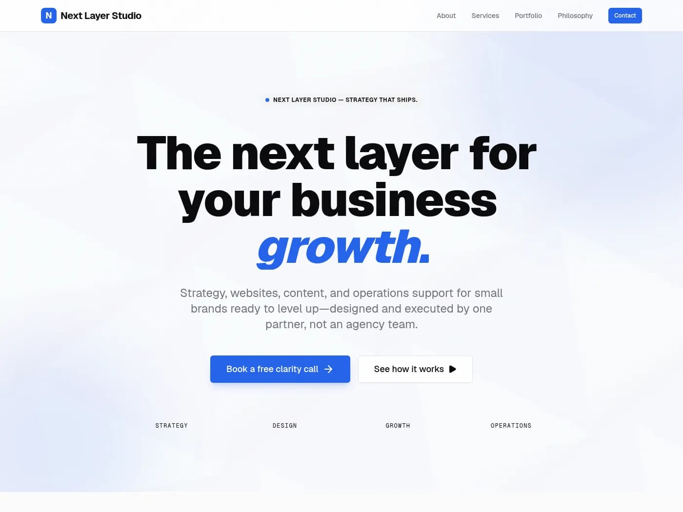 Next Layer Studio Site