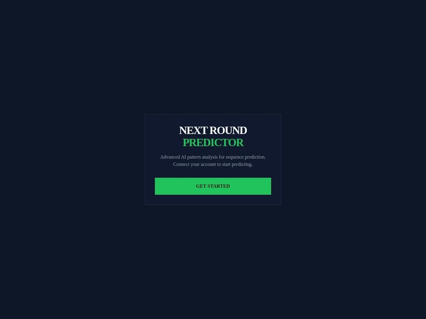 Next Round Predictor