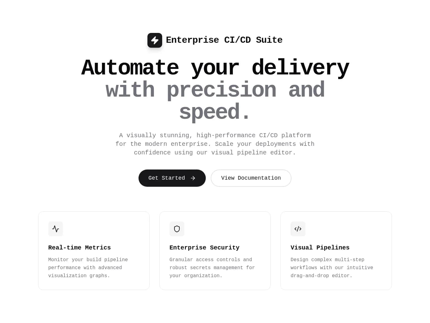 Enterprise CI/CD Suite