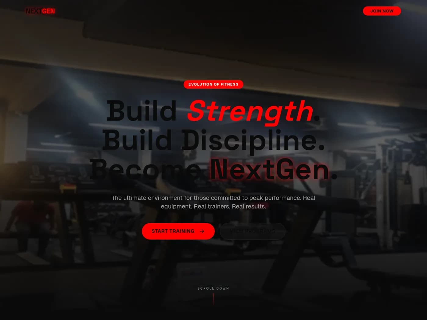 NextGen Fitness Website
