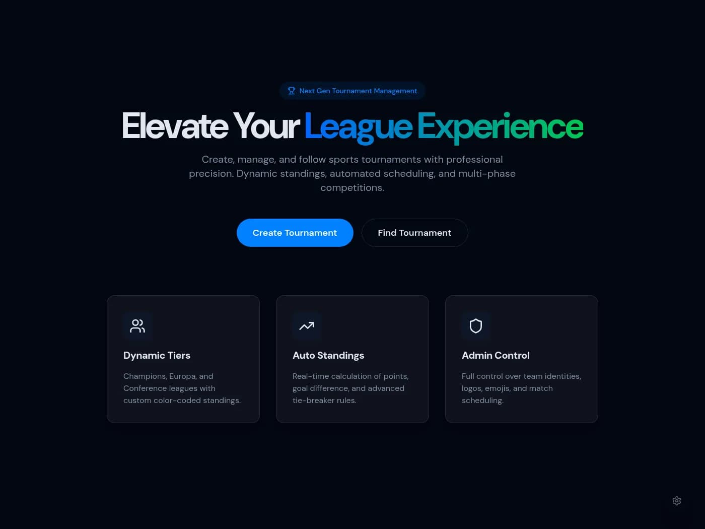 Next Gen League Webapp