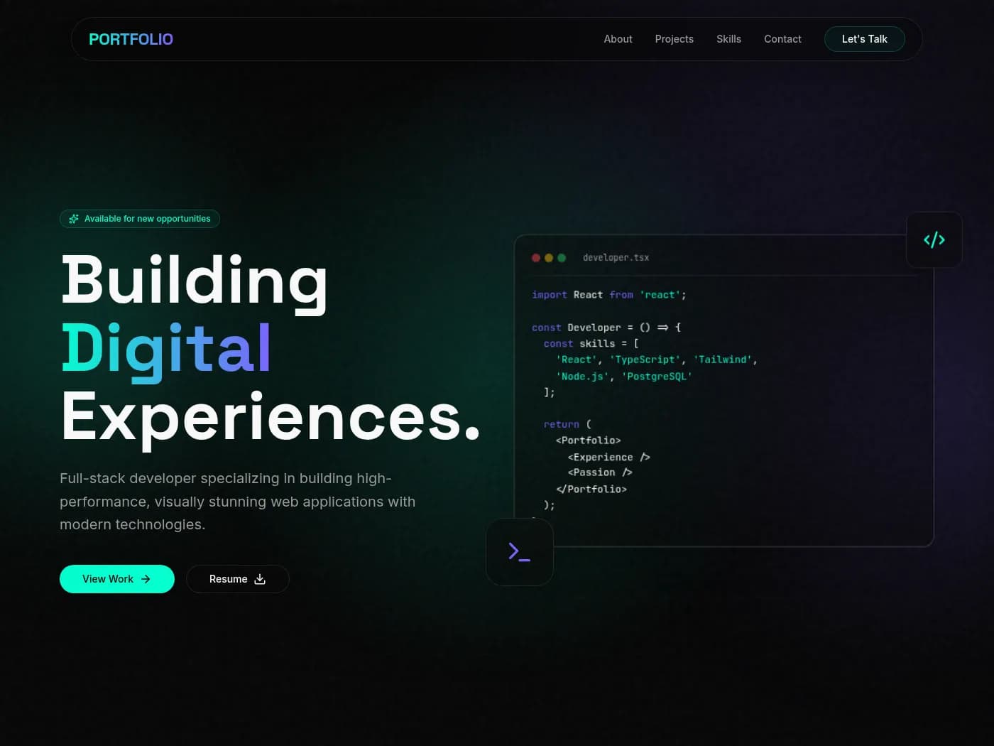 NextGen Personal Portfolio