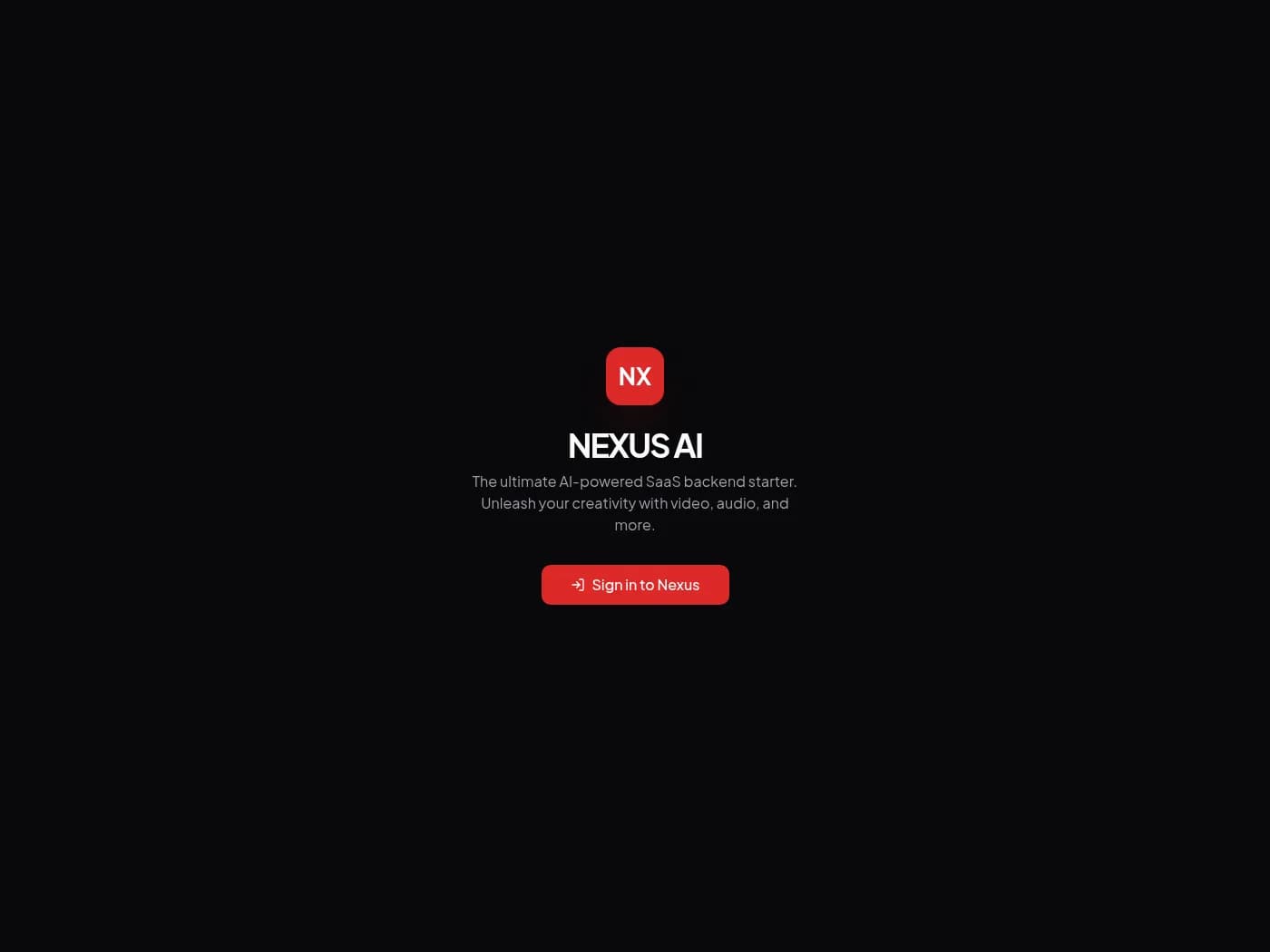 Nexus AI Backend Starter