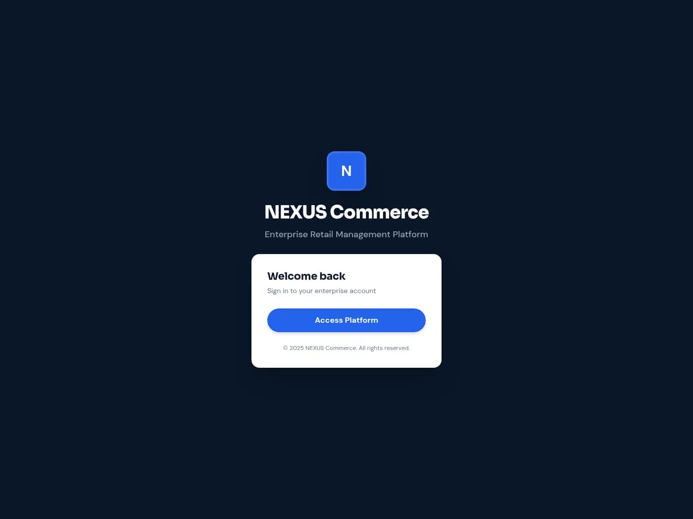 NEXUS Commerce Platform