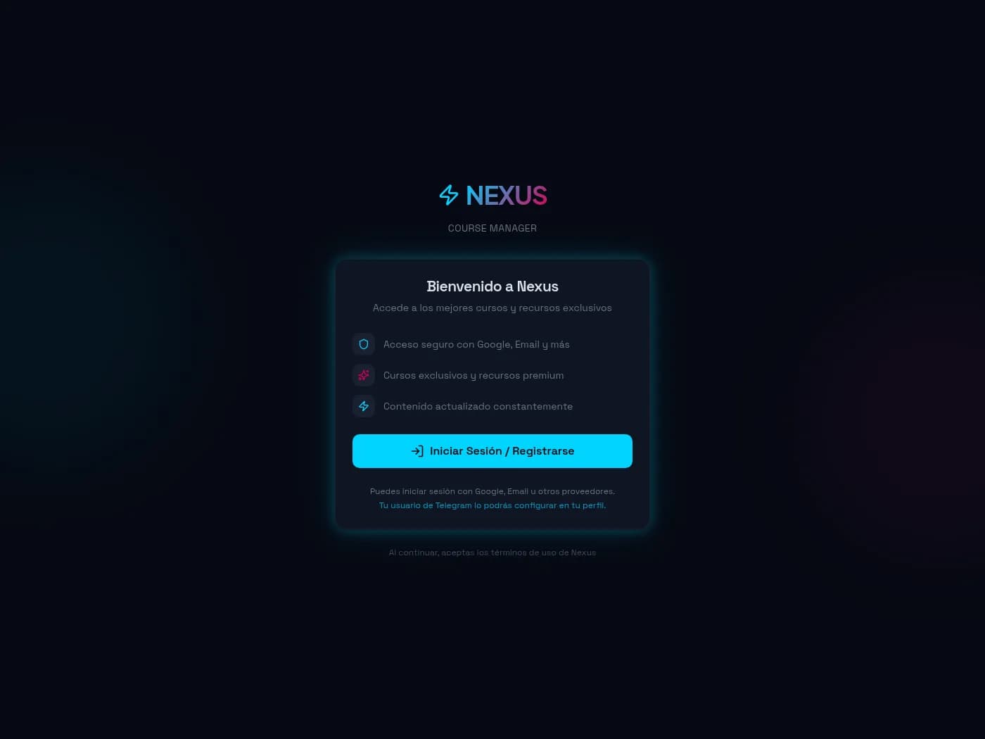 Nexus Course Manager