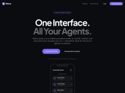 Nexus App Landing Page