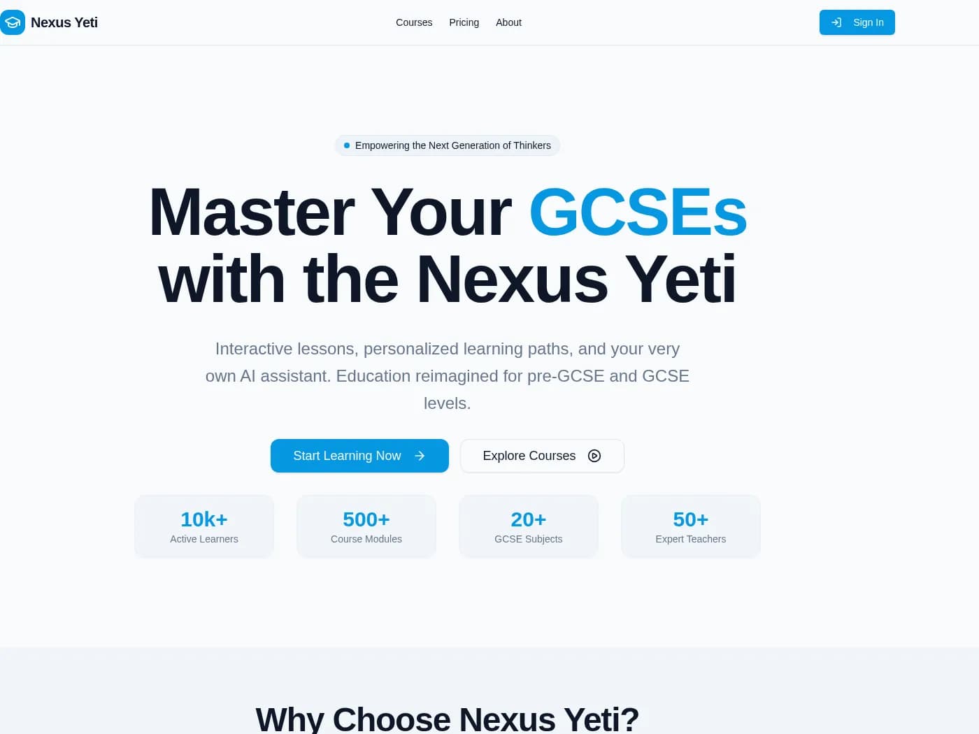Nexus Learning Yeti