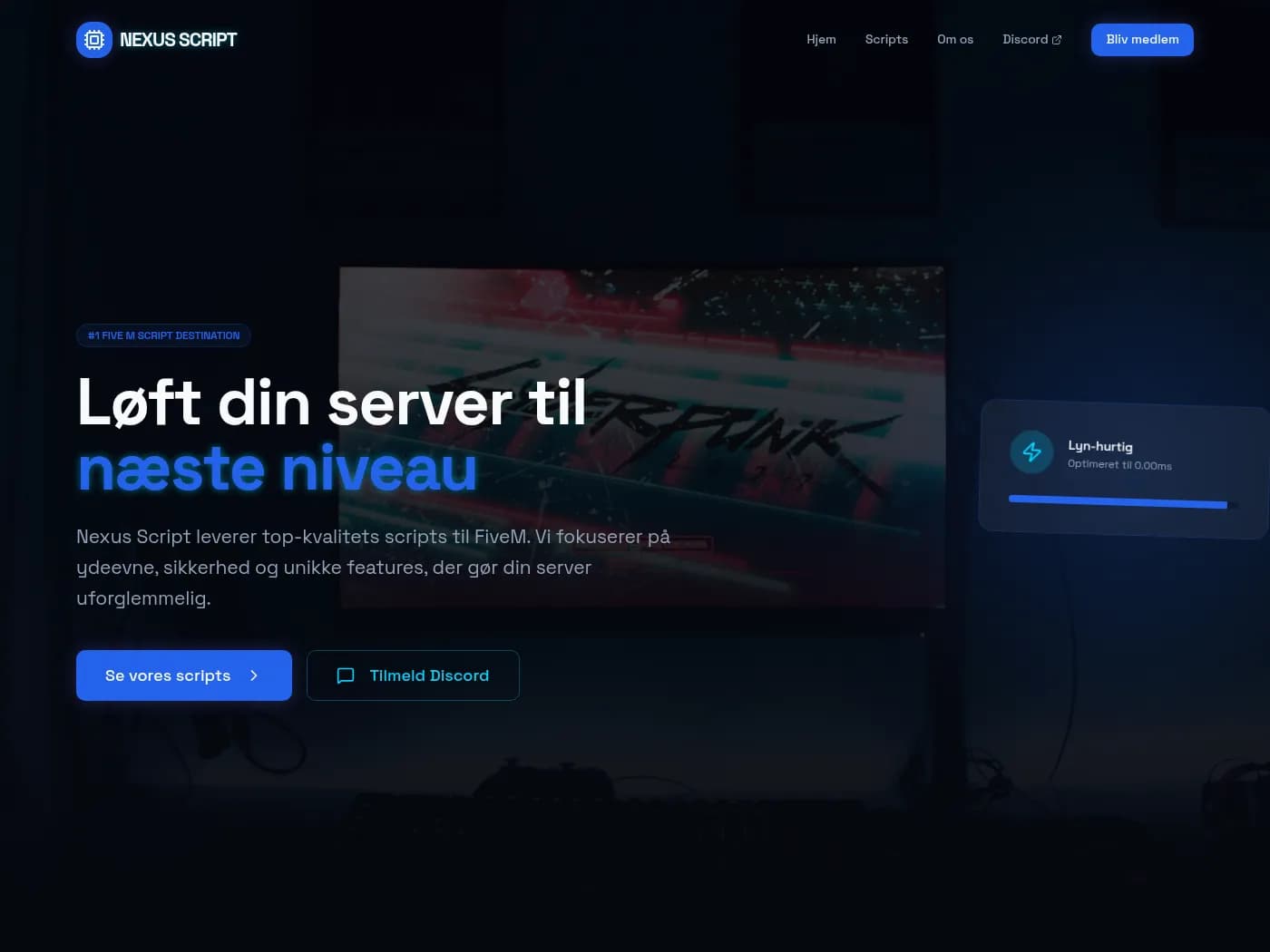 Nexus Script Hjemmeside