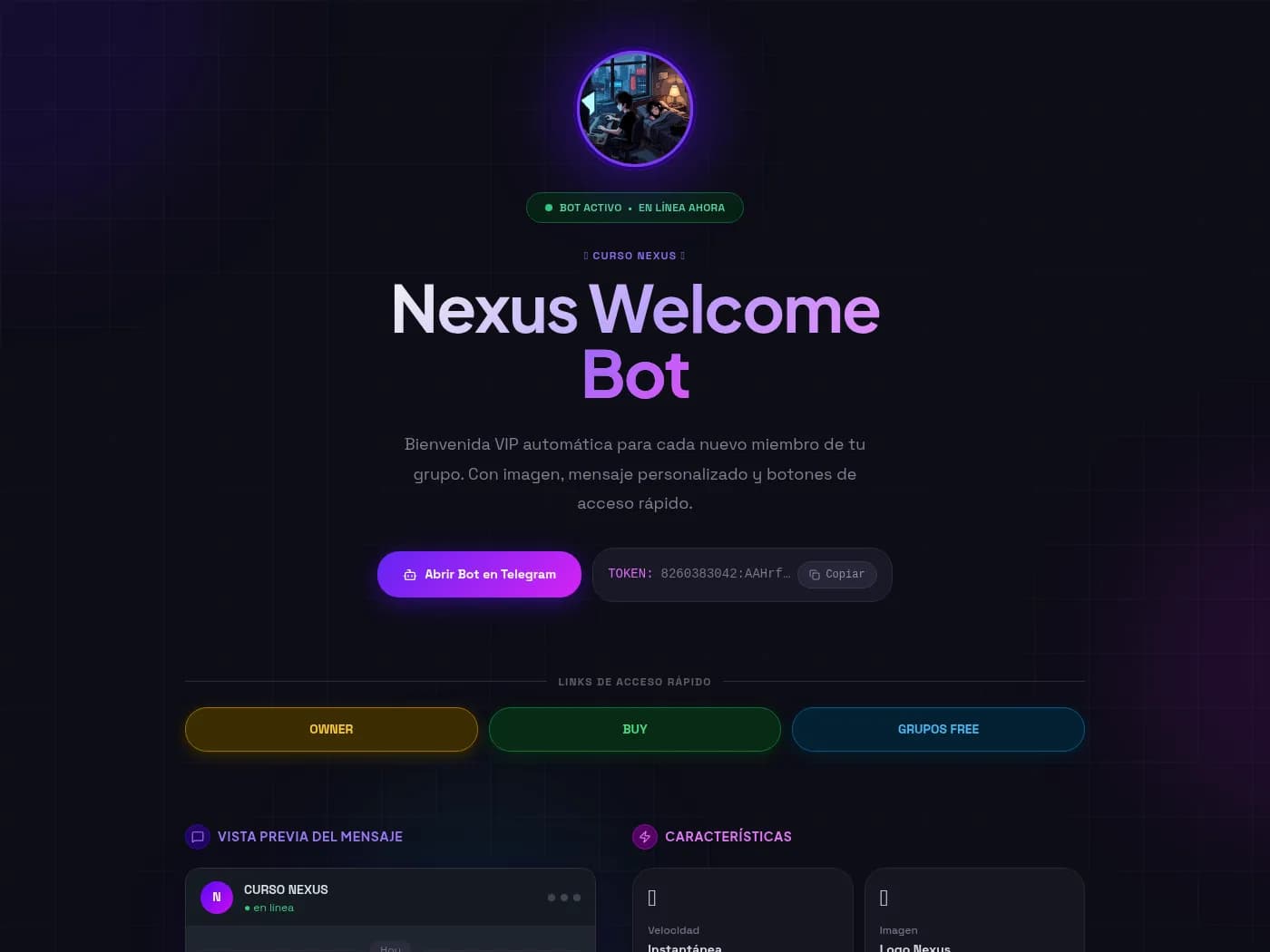 Nexus Welcome Bot