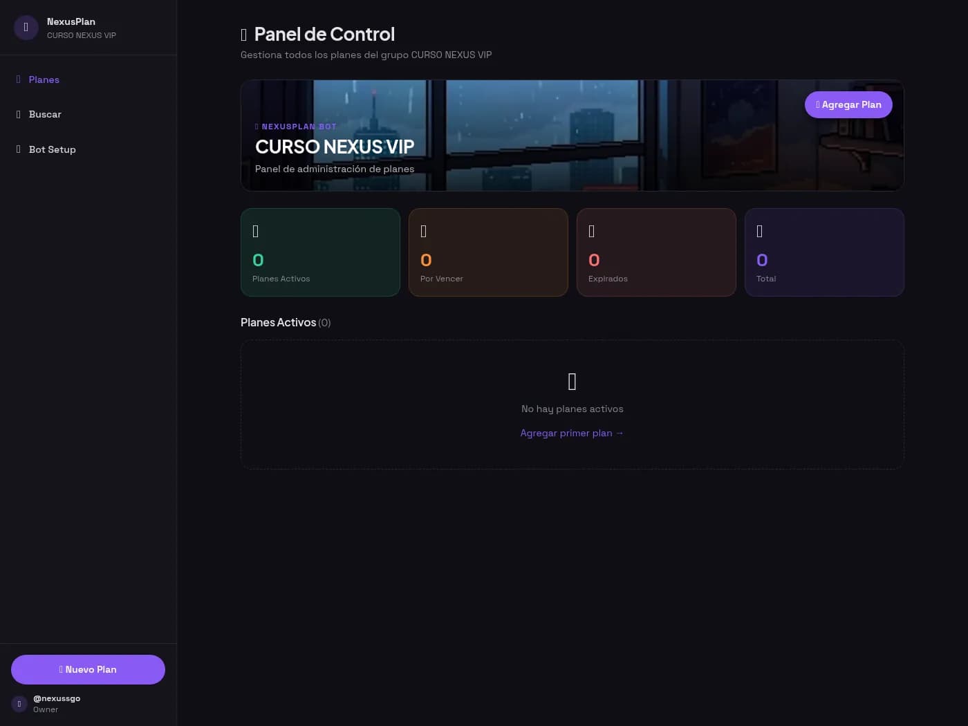 NexusPlan Telegram Bot