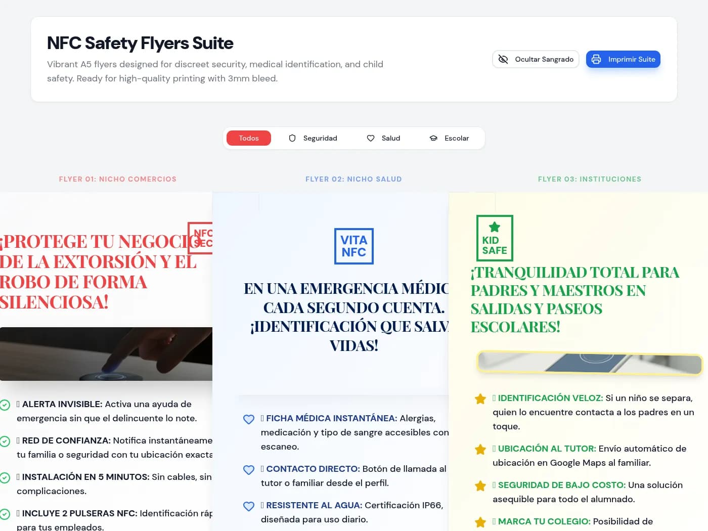 NFC Safety Flyers Suite