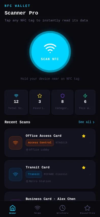 NFC Wallet Reader